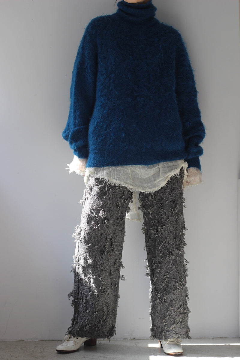 ERIKO KATORI "ripped wool pants" (gray) – lillt-store